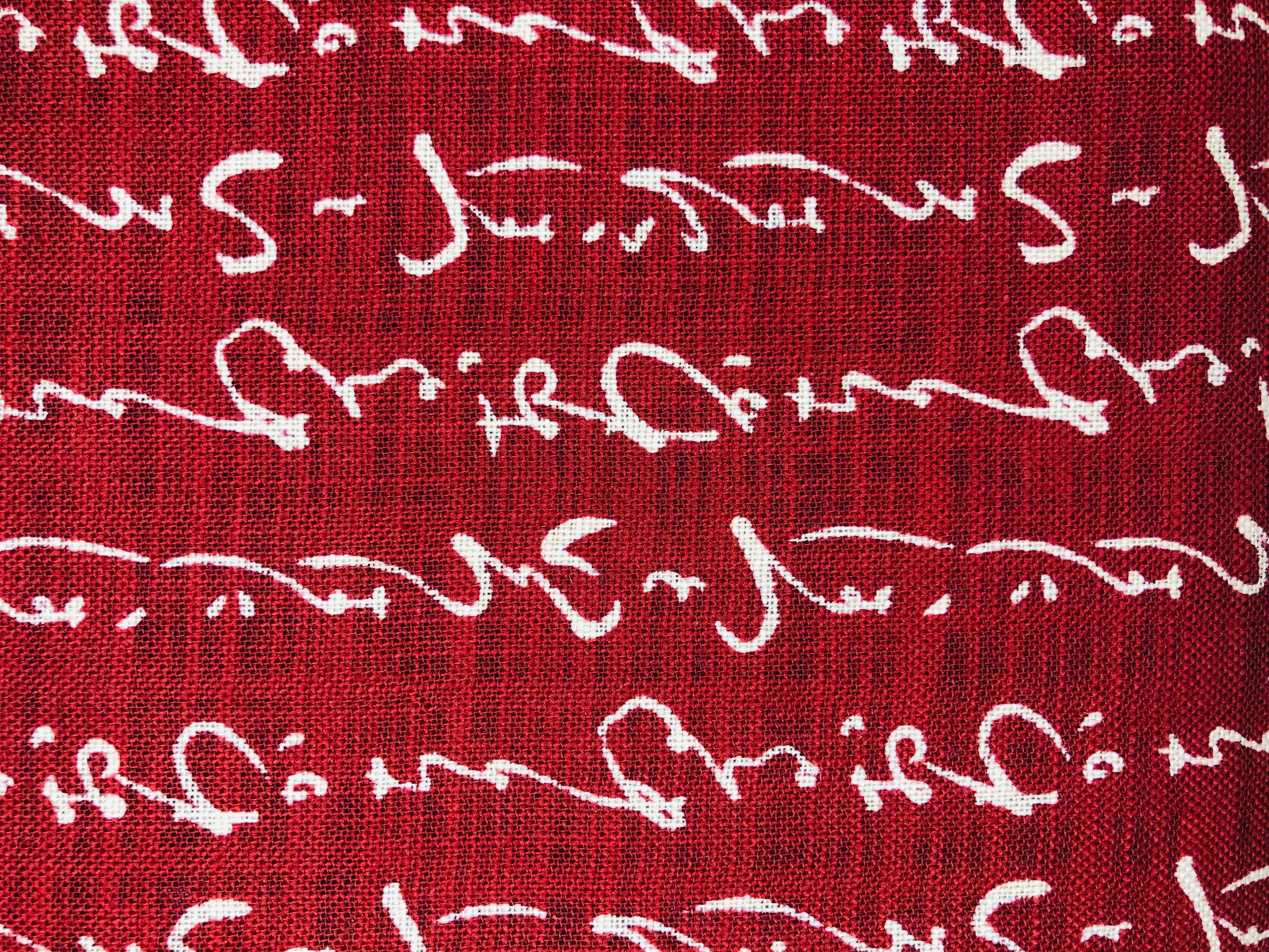 Sevenberry NARA HOMEPUN Script - Red | Nuno Nuno