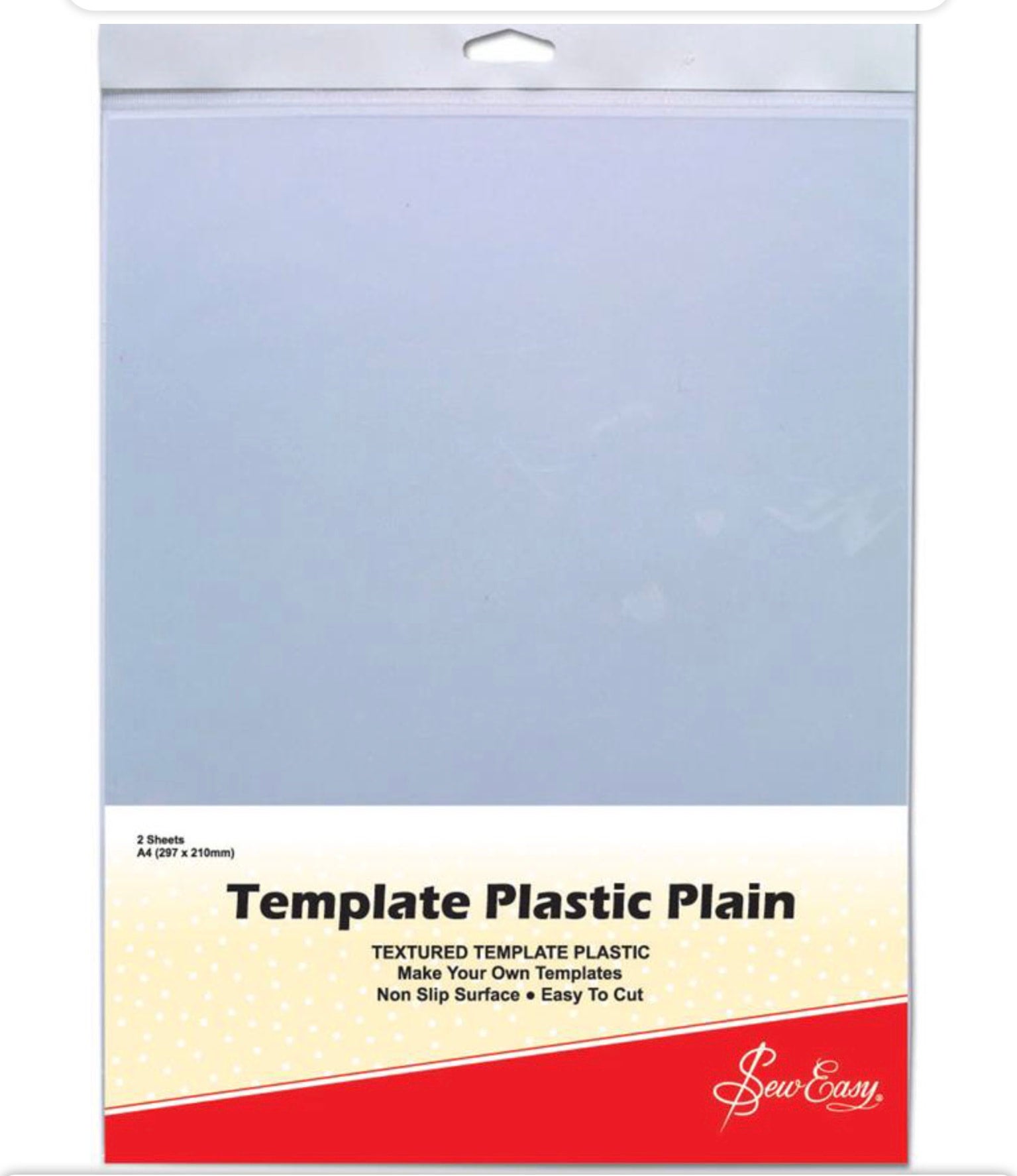 Sew Easy Template Plastic Plain 2Pack A4 | Nuno Nuno
