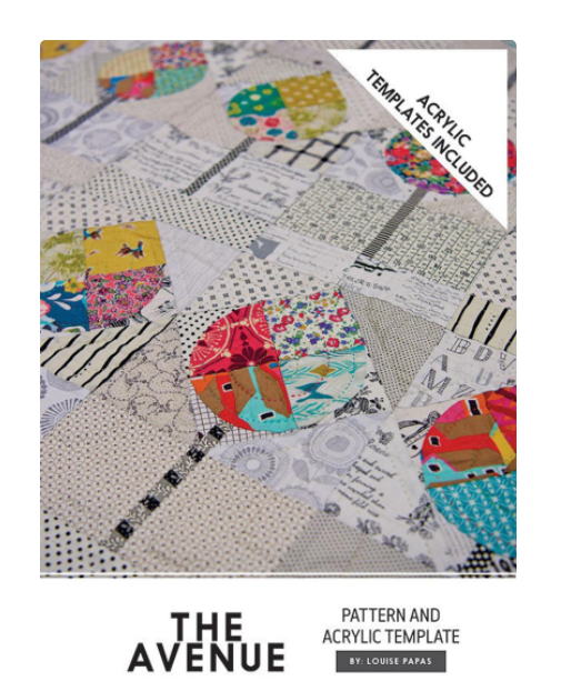 The Avenue Quilt Pattern And Templates - Louise Papas | Nuno Nuno